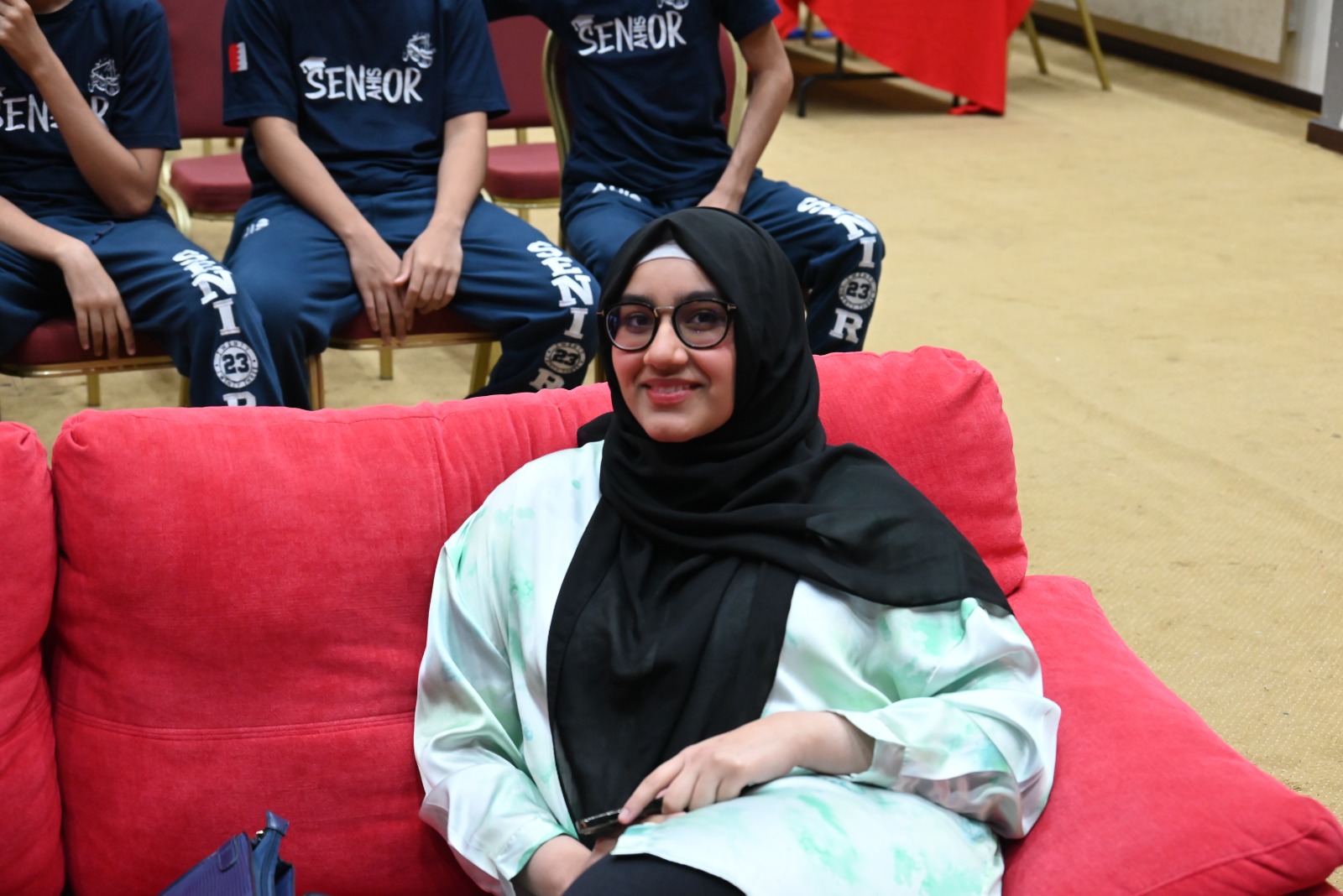 AHIS Seniors of G12 Meet Aleena Alumni 2021 - Al Hekma International School