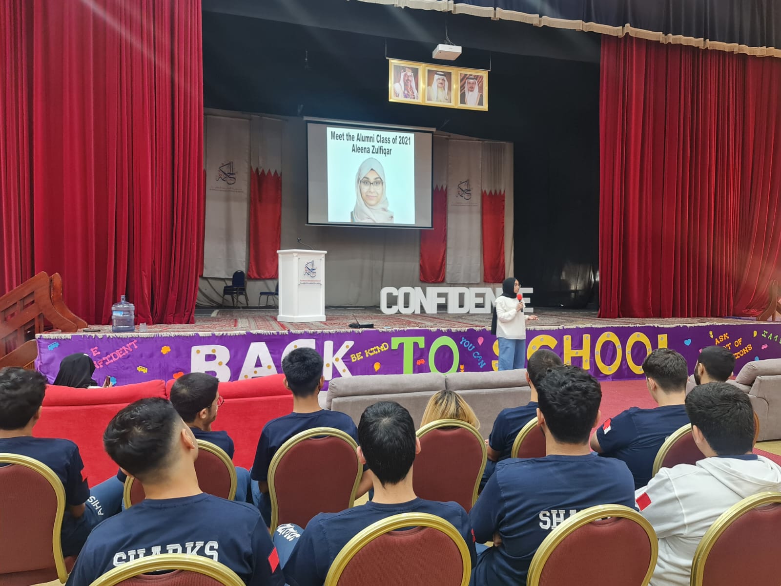 AHIS Seniors of G12 Meet Aleena Alumni 2021 - Al Hekma International School