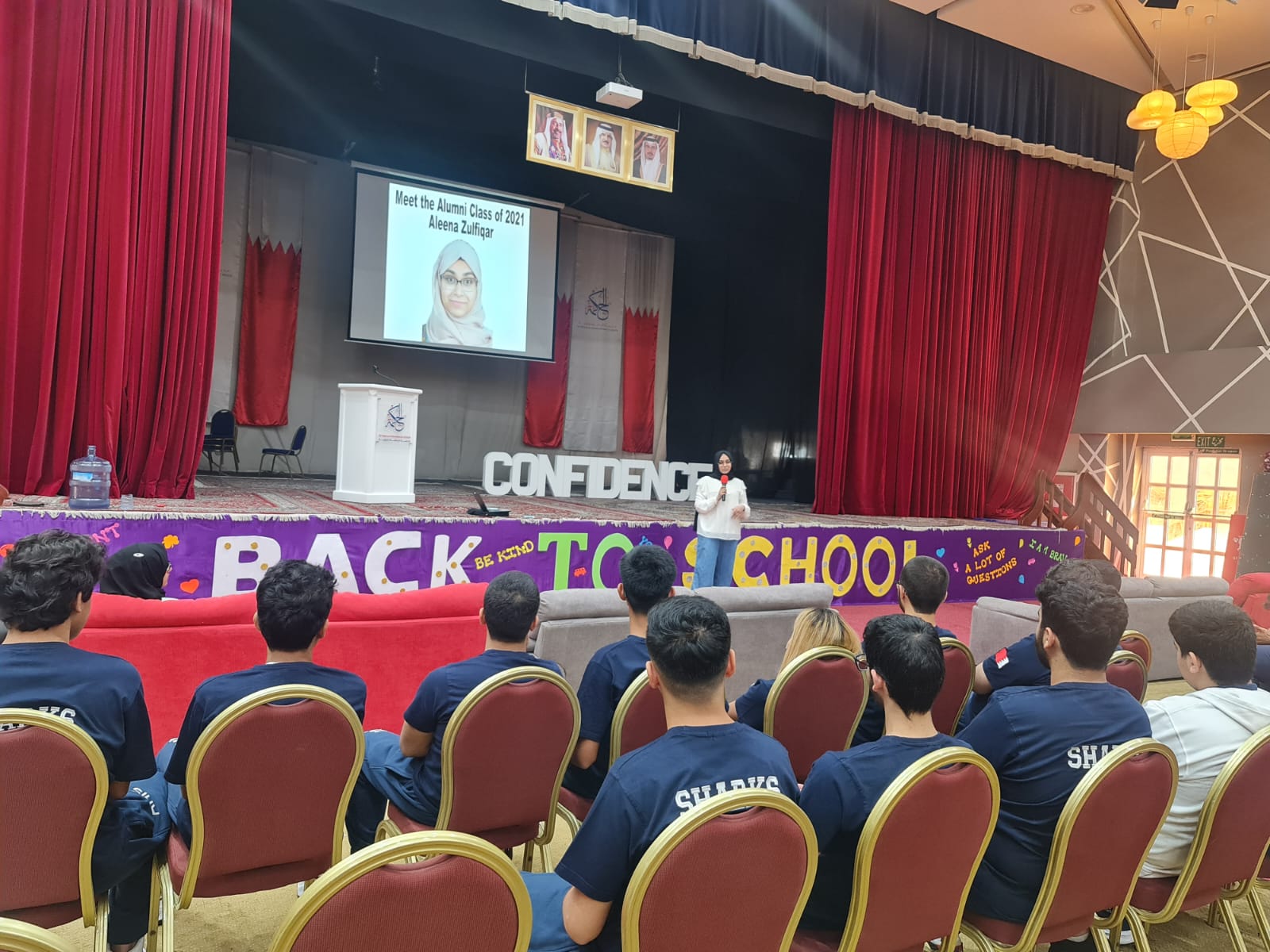 AHIS Seniors of G12 Meet Aleena Alumni 2021 - Al Hekma International School