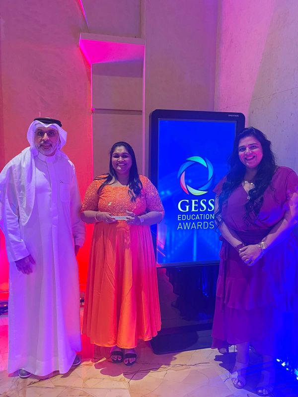 AHIS earning the GESS Award - Al Hekma International School