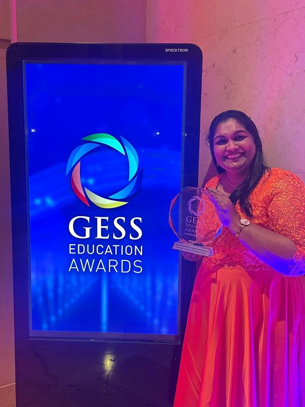 AHIS earning the GESS Award - Al Hekma International School